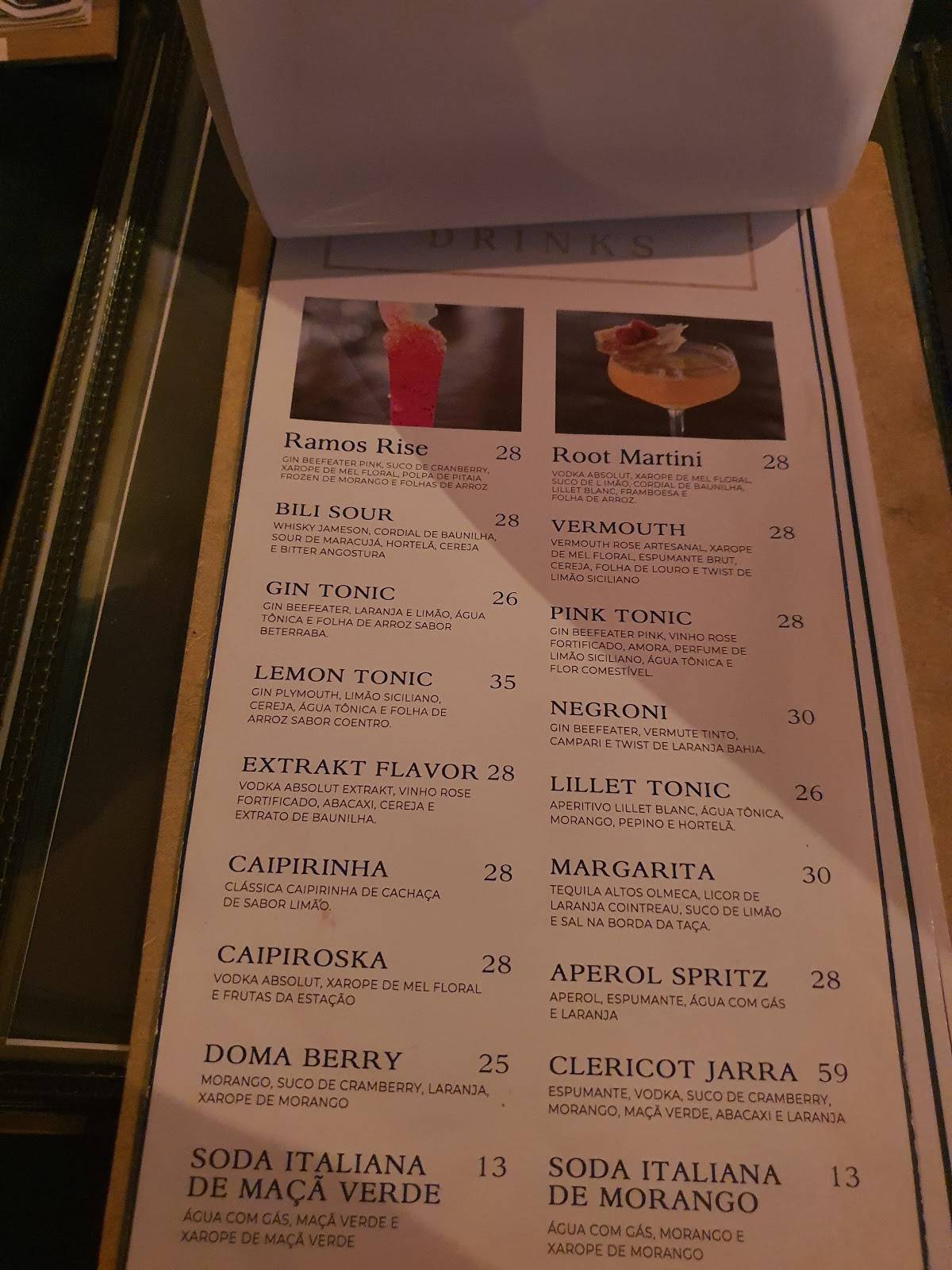 Menu em Doma Rooftop restaurante, Brasília