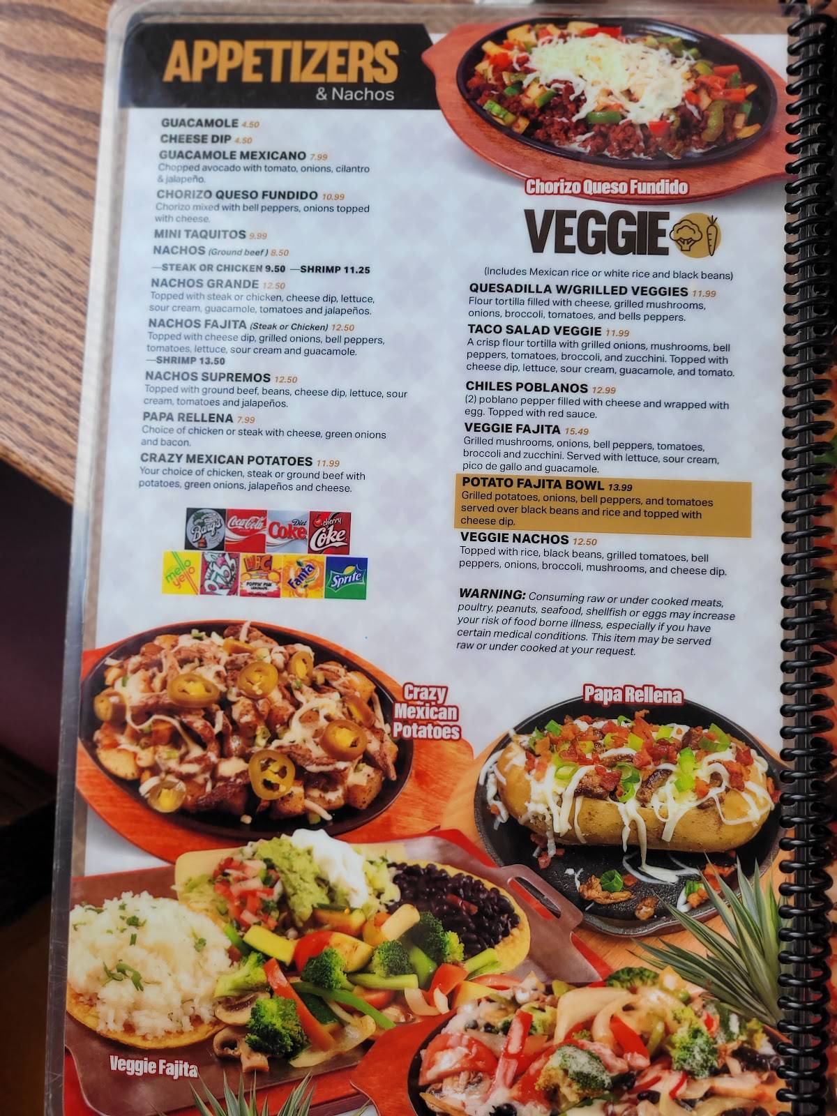 Menu at Don Sol Mexican Grill restaurant, Anna