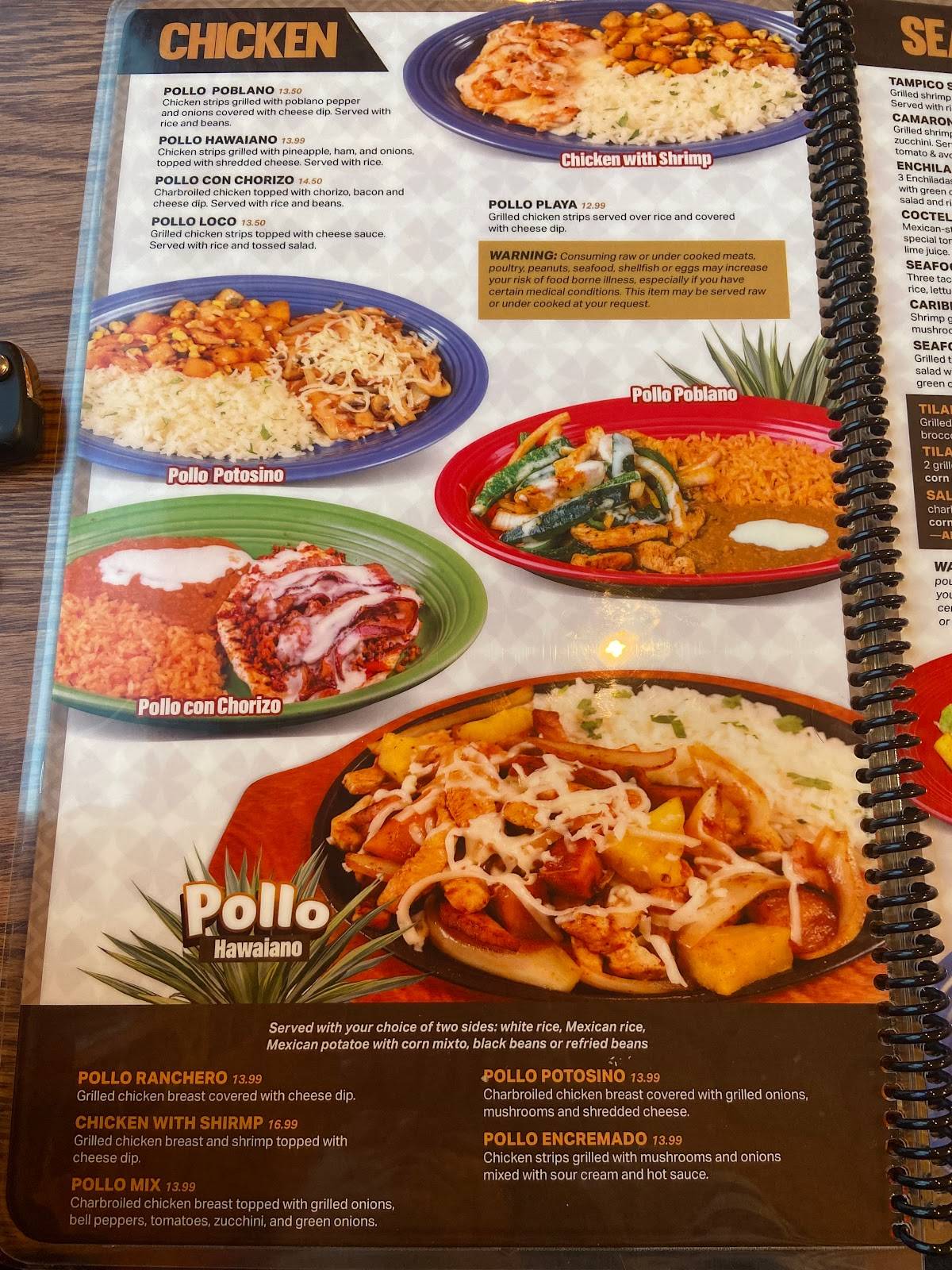 Menu at Don Sol Mexican Grill restaurant, Anna