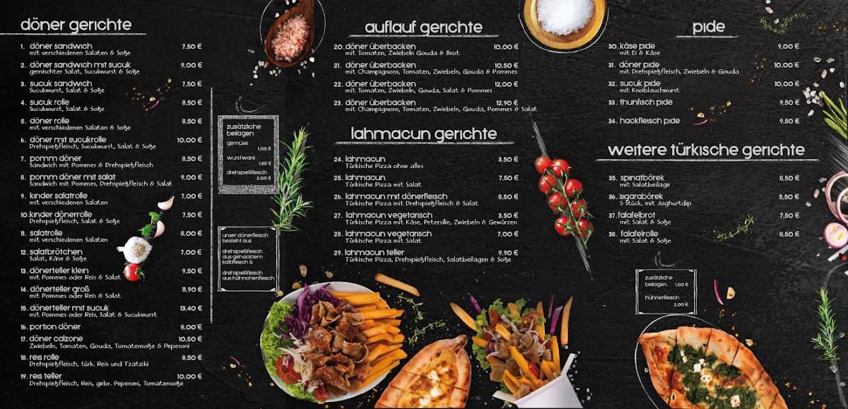 Menu at Döner by Biskin restaurant, Ransbach-Baumbach, Rheinstraße 21