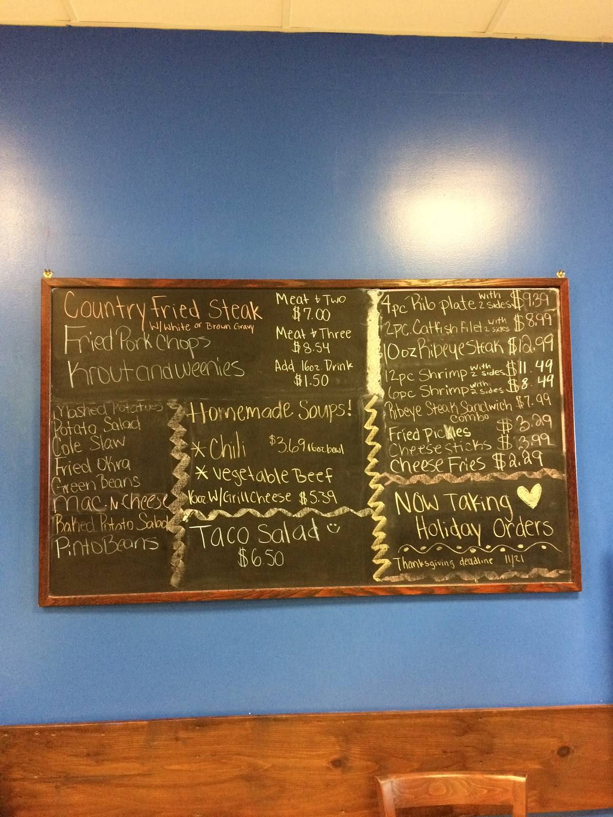 Carta de Dora Cafe, Dora, Hwy 78 E # N
