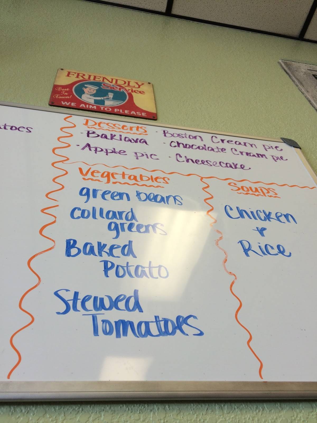 Menu at Dundee Diner restaurant, Dundee