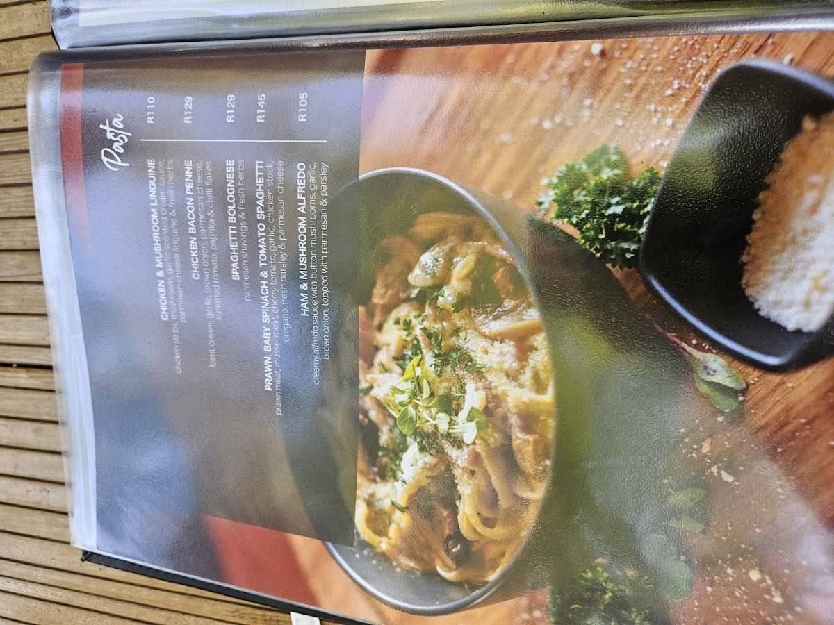 Menu at Duo Vine restaurant, Rustenburg