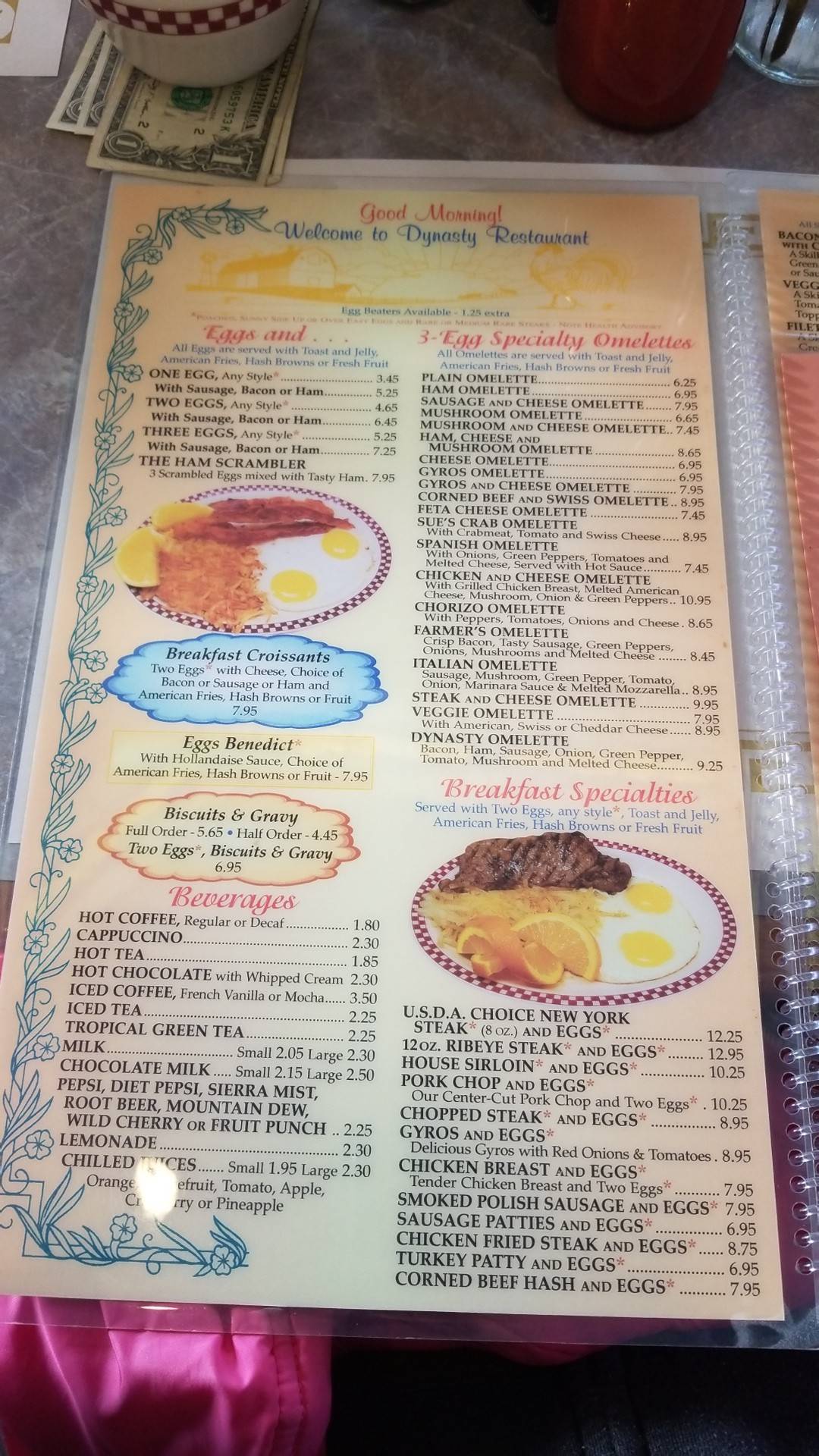 Menu at Dynasty Family Restaurant, Racine