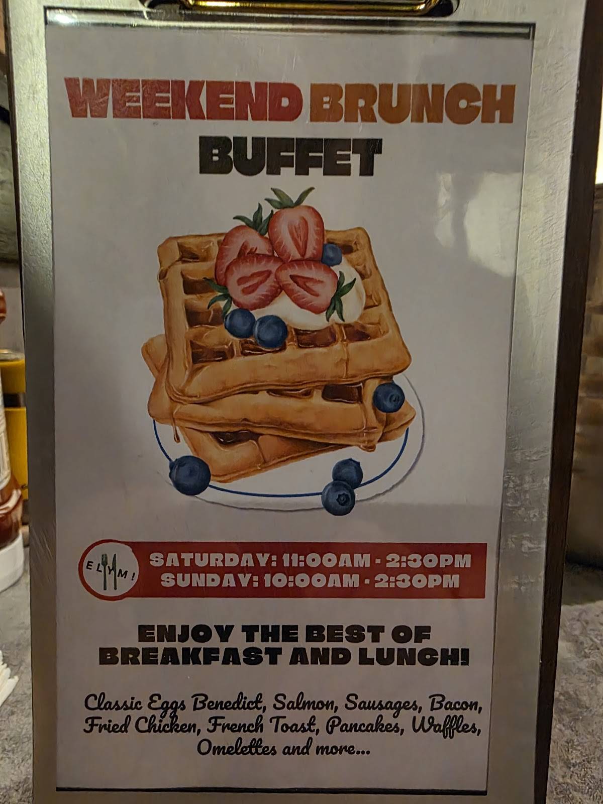 Menu at ELYMI Family Buffet Restaurant, Calgary
