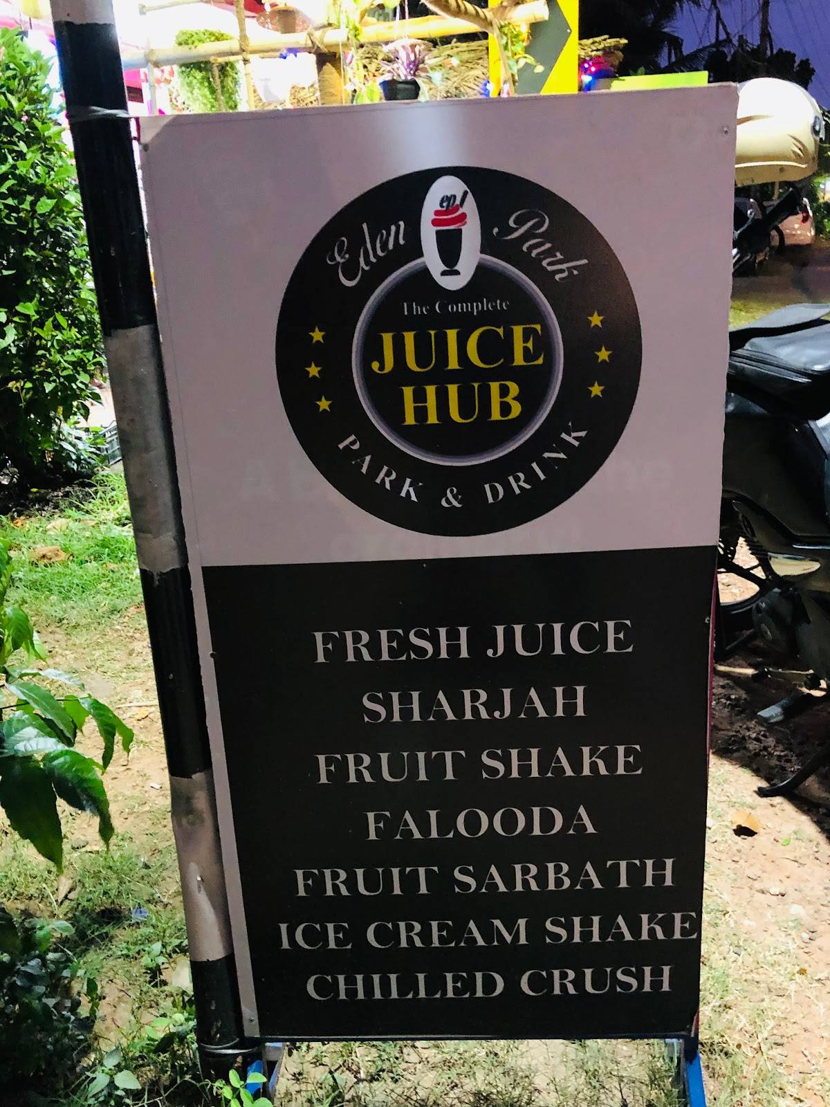 Menu at Eden Park, Thiruvananthapuram, GX4F+3FP