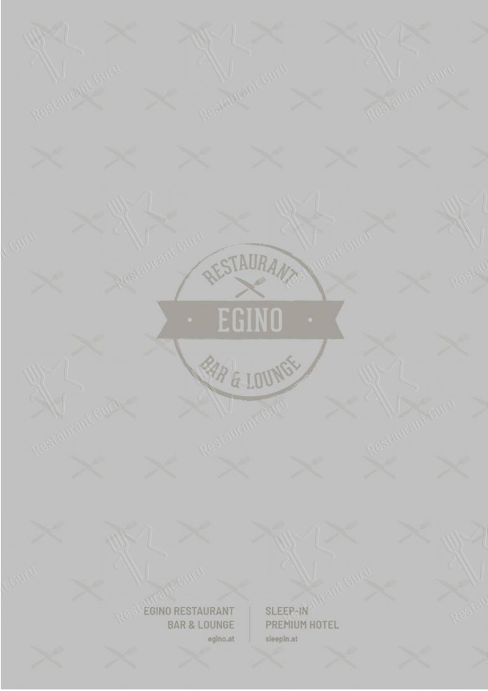 Speisekarte von Egino Restaurant, Bar & Lounge, Eggenburg