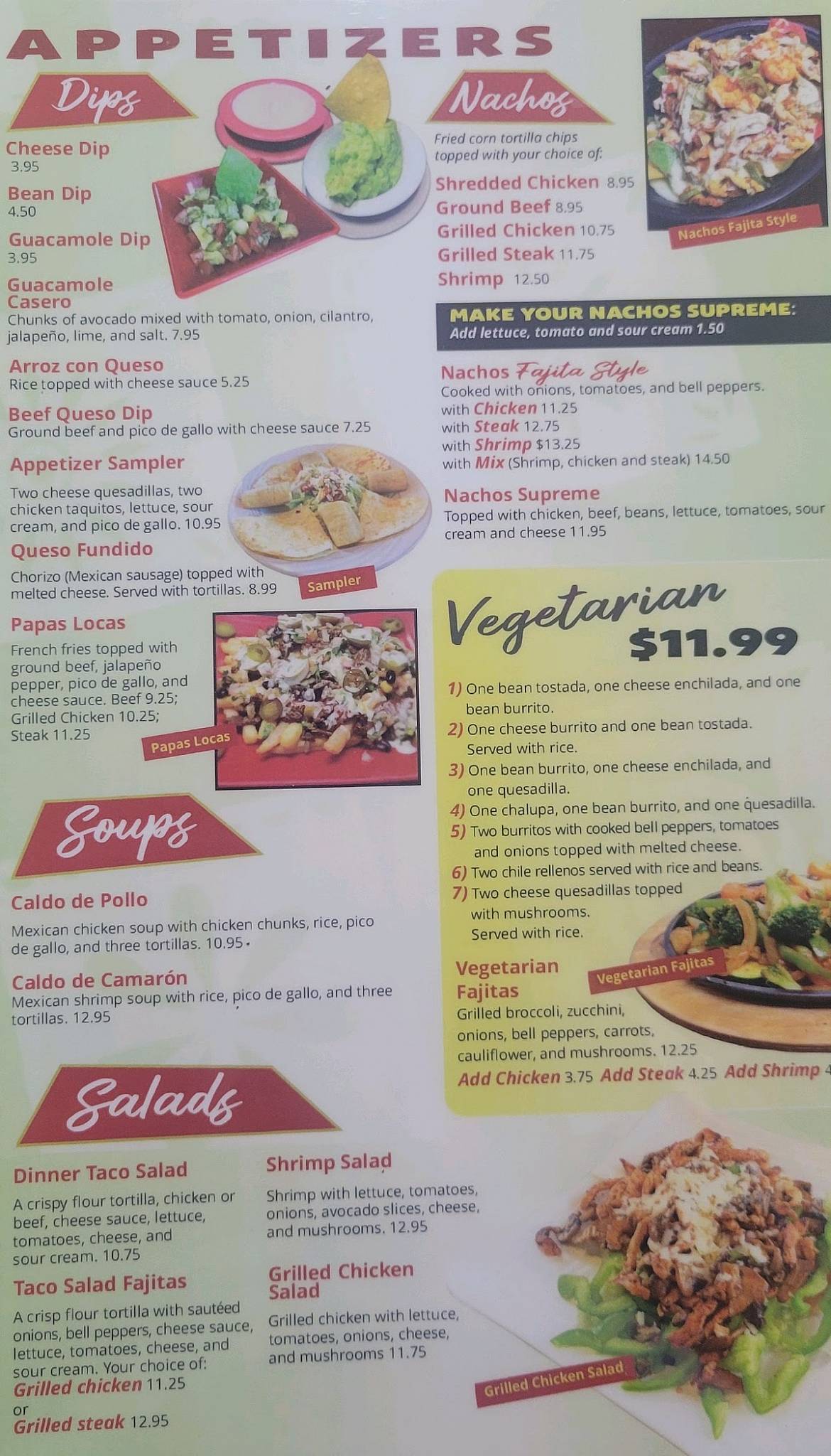 Menu at El Arado restaurant, Breese, 50 N 4th St