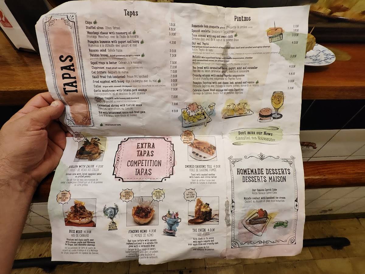 Carta del pub y bar El Cable, Sitges, Carrer Barcelona