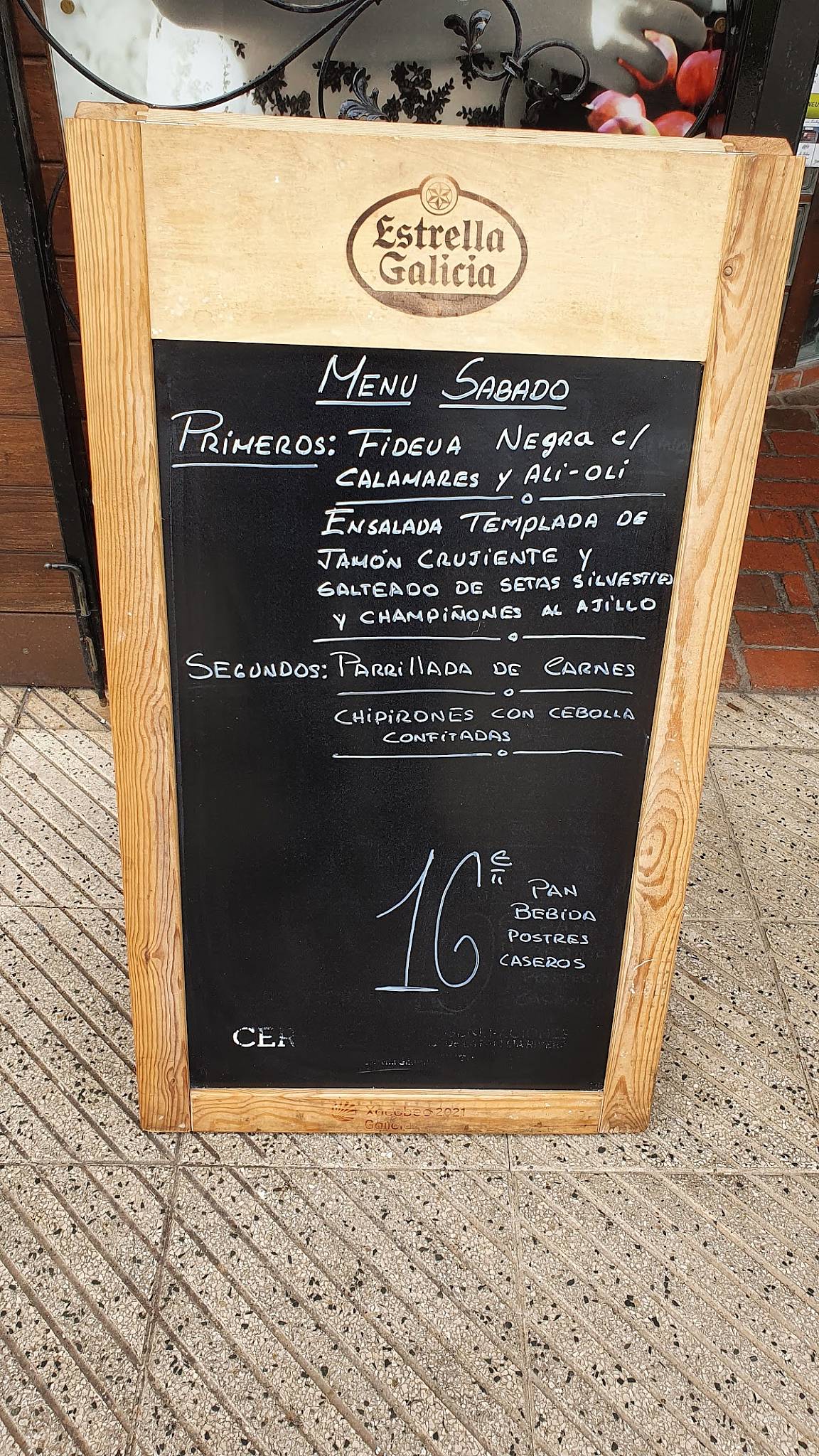 Carta del restaurante El Calderu, Colloto