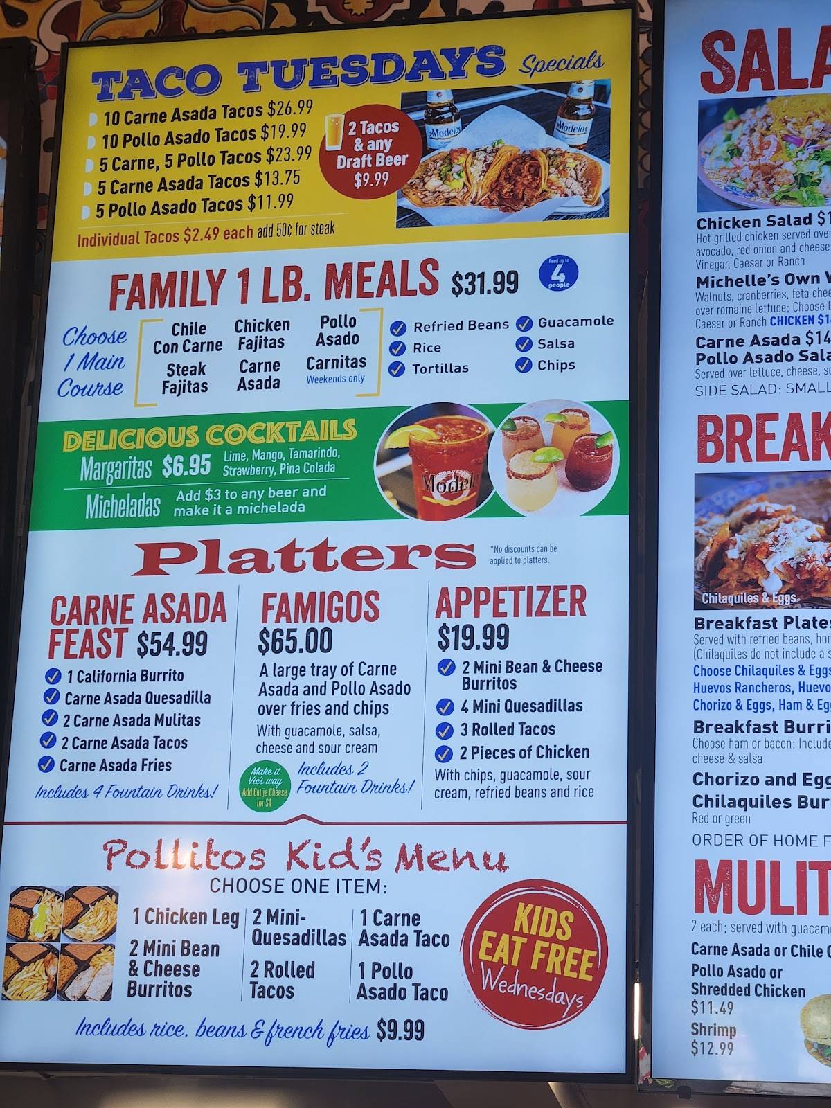 Menu at El Pollo Grill - Otay Ranch restaurant, Chula Vista, Birch Rd ...