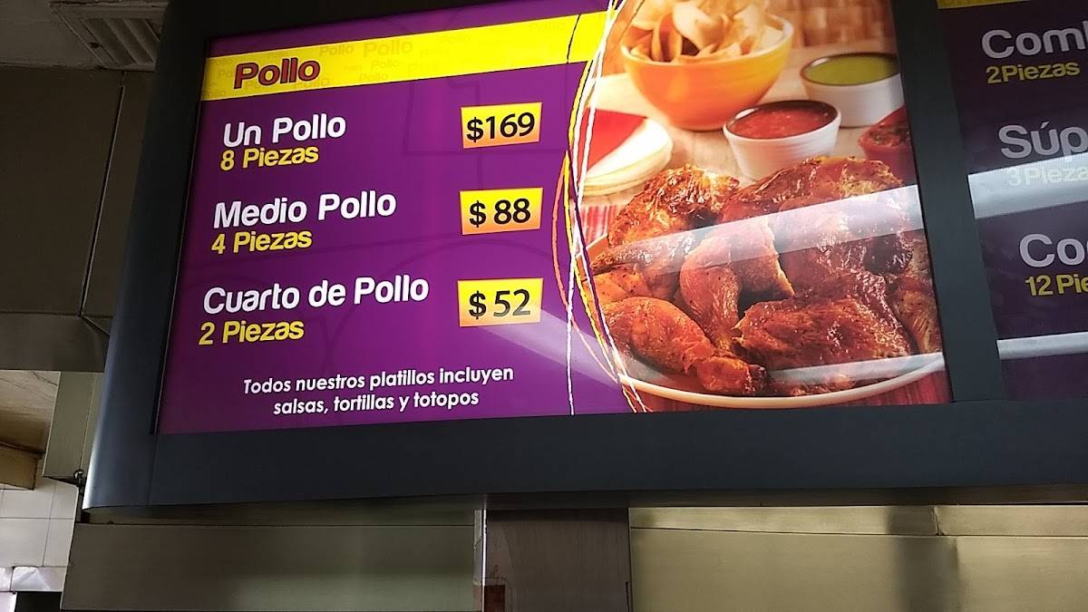 Carta del restaurante El Pollo Loco, Monterrey, Gonzalitos #150 nte