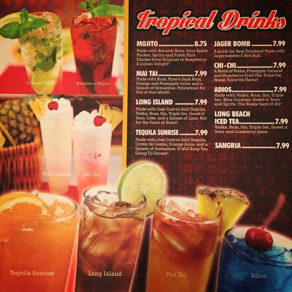 Menu at El Toro Loco restaurant, Memphis, Poplar Ave