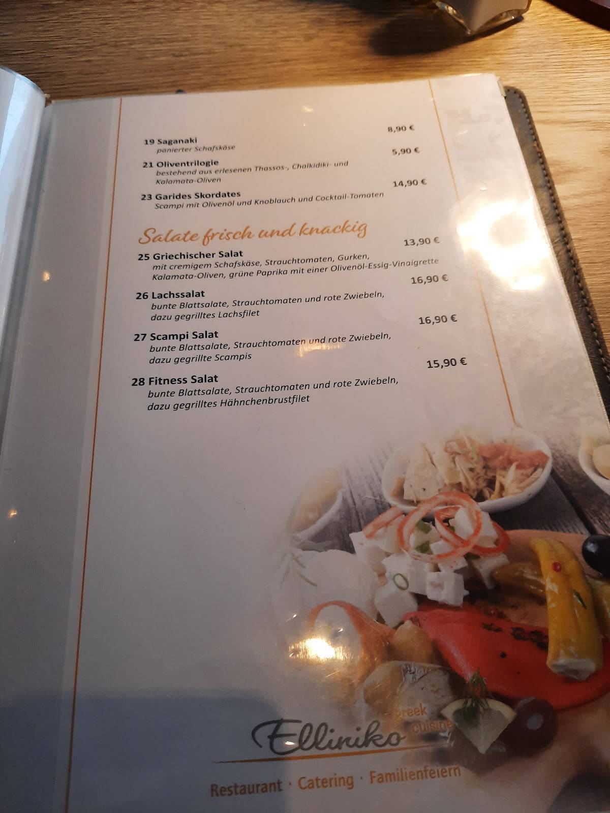Carta del restaurante Elliniko, Bad Oeynhausen