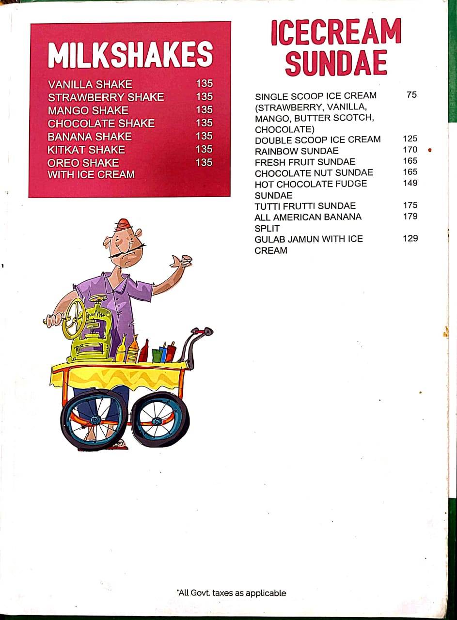 Menu at Evergreen Restaurant & Sweet House, Delhi