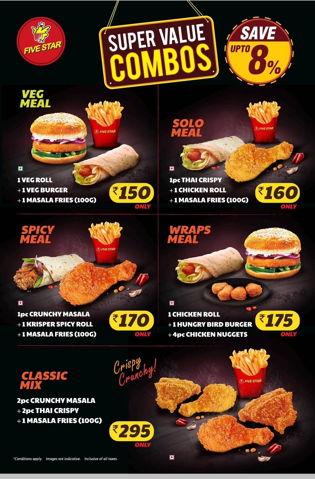 Menu at FIVE STAR CHICKEN OUTLET KALLUBALU CROSS, Jigani