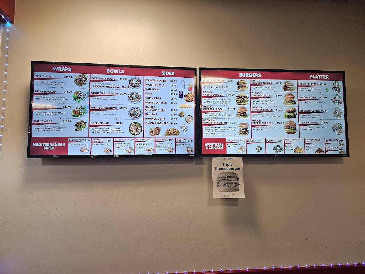 Carta del restaurante FalafelCorner, Antelope