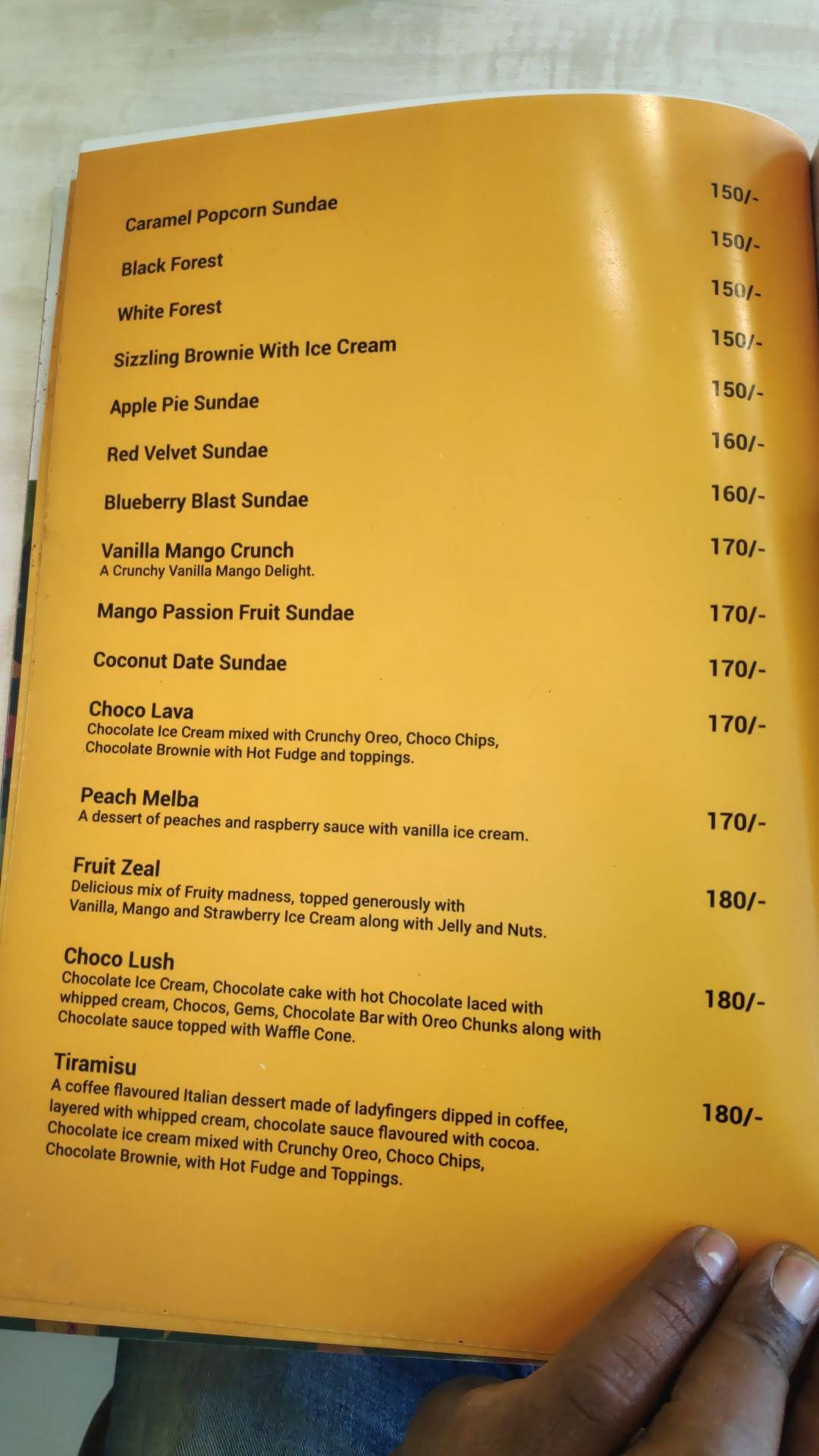 Menu at Falooda Nation Hsr Layout, Bengaluru, 191