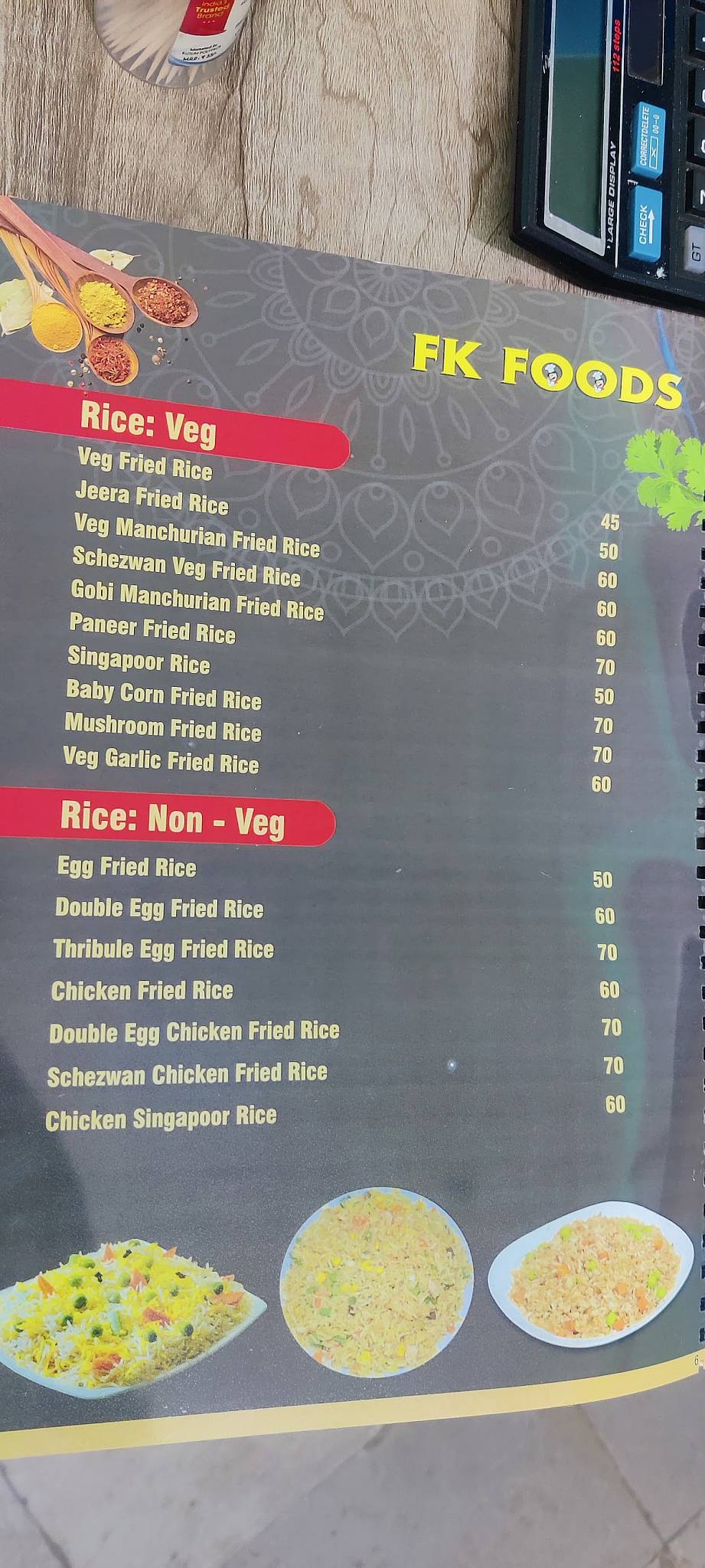 Menu at Family Kitchen Restaurant, Hyderabad