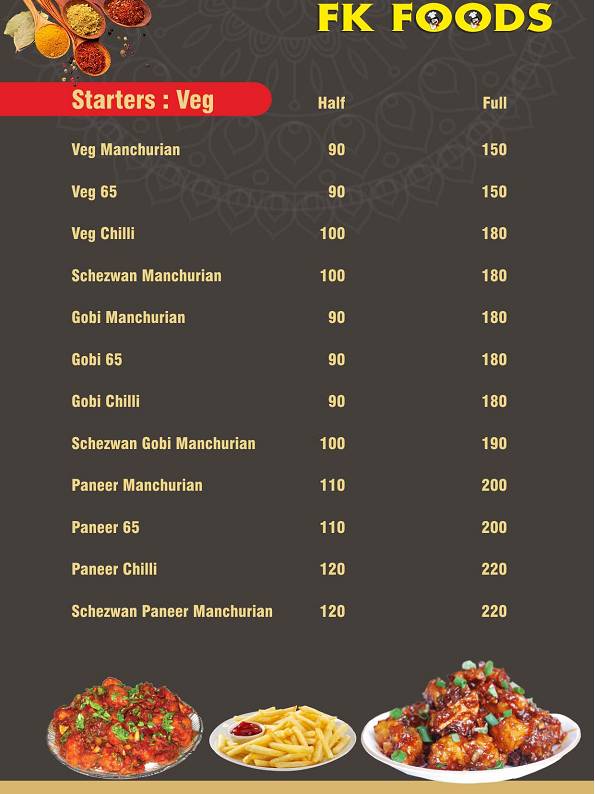 Menu at Family Kitchen Restaurant, Hyderabad