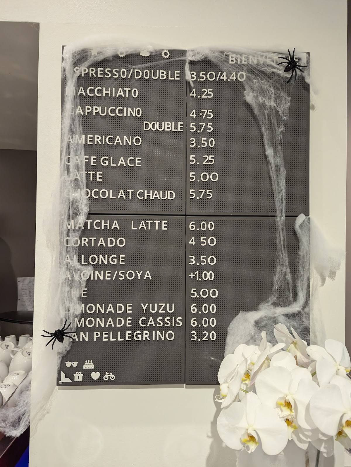 Carta del restaurante Farine & Cacao, Montréal, Ontario St E