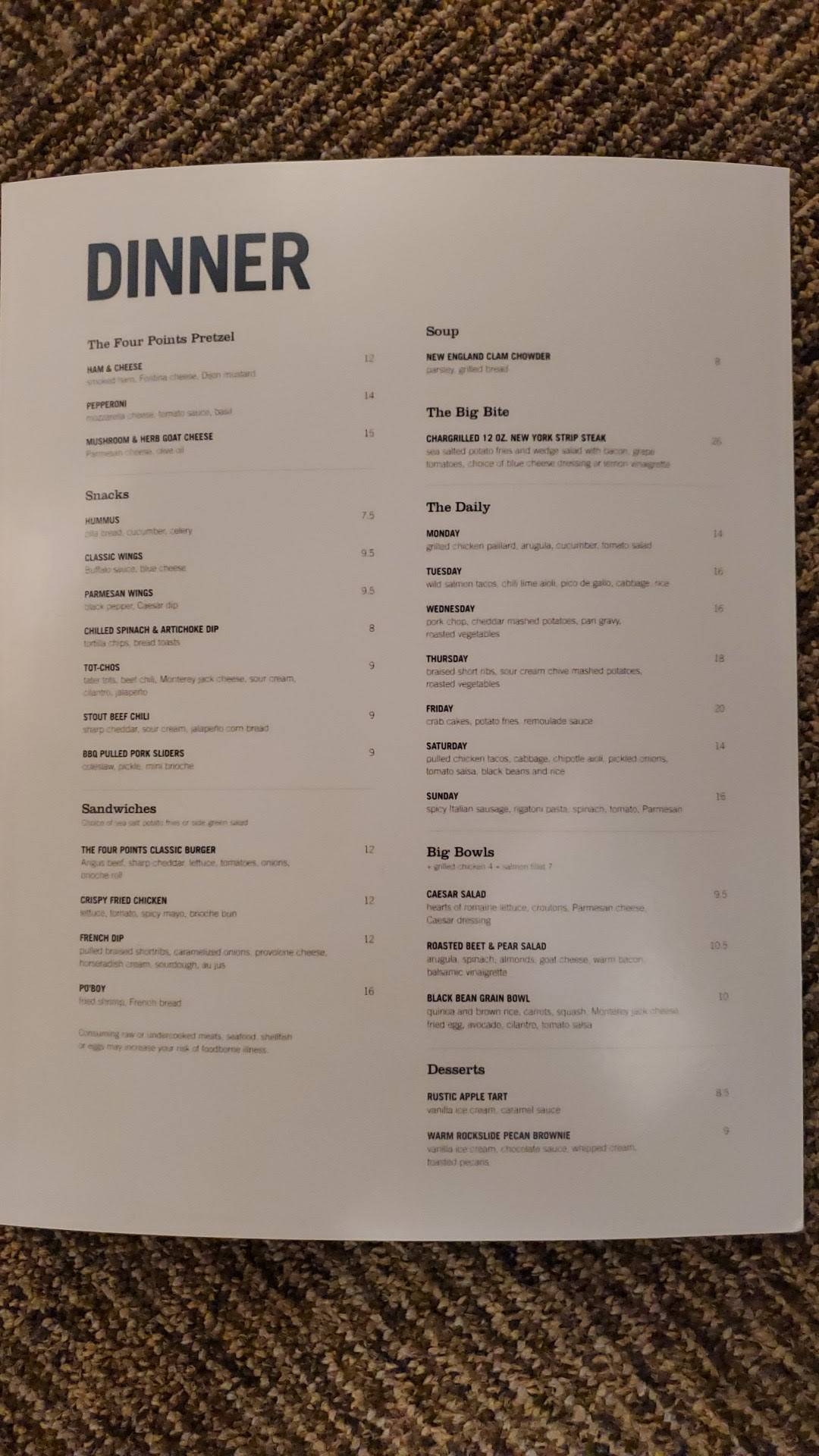 Menu at Farm A Sea Bistro & Crafthouse pub & bar, Bear