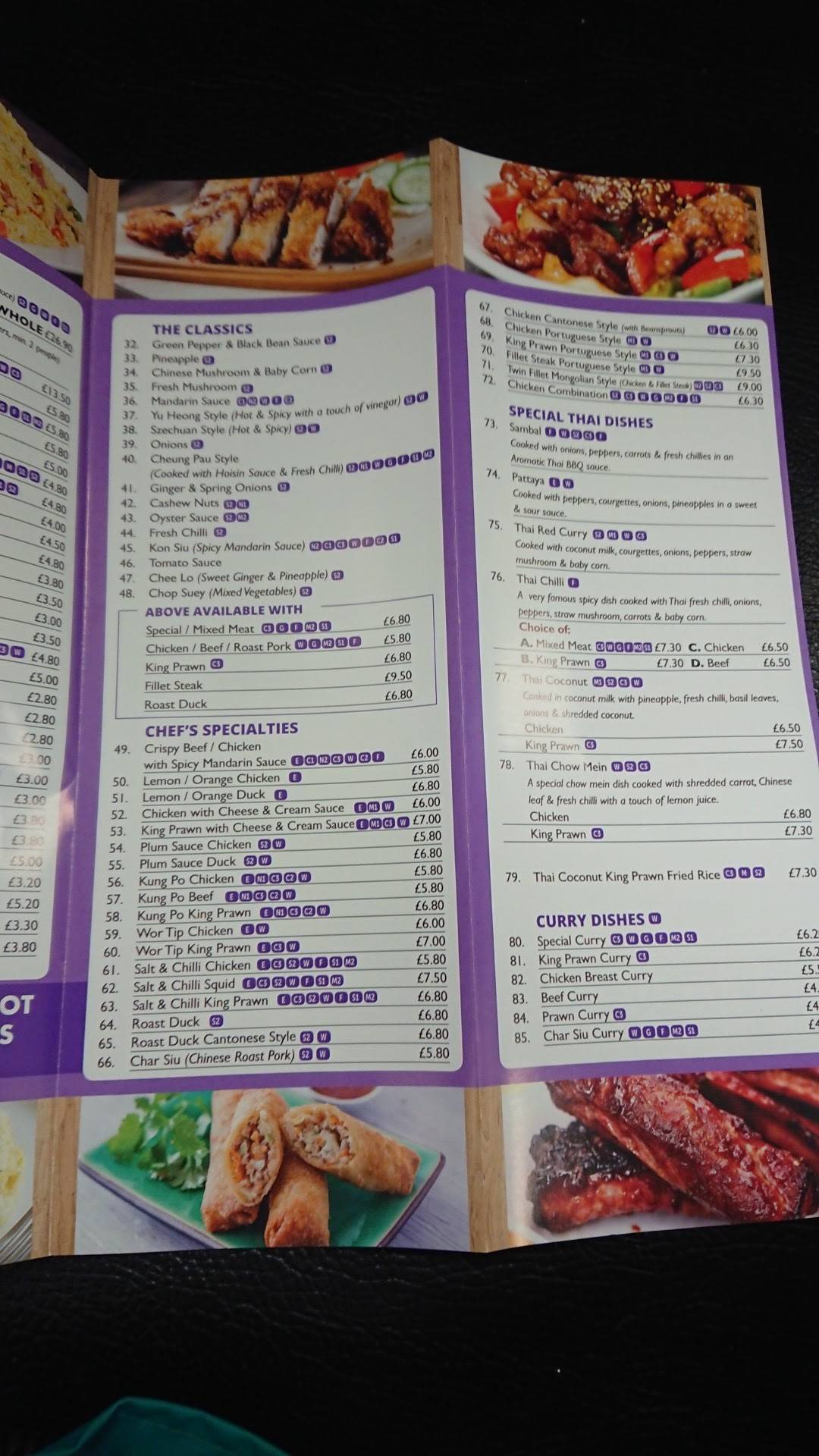 Menu at Golden Kitchen fast food, Glasgow, 230 Ayr Rd