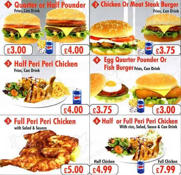 Menu at Kebabish Original fast food, London, 564 Mile End Road