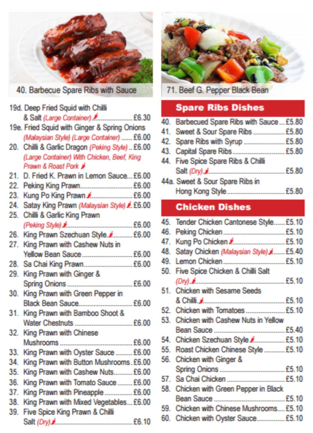 Menu at Lucky Star Chinese Takeaway fast food, Great Dunmow