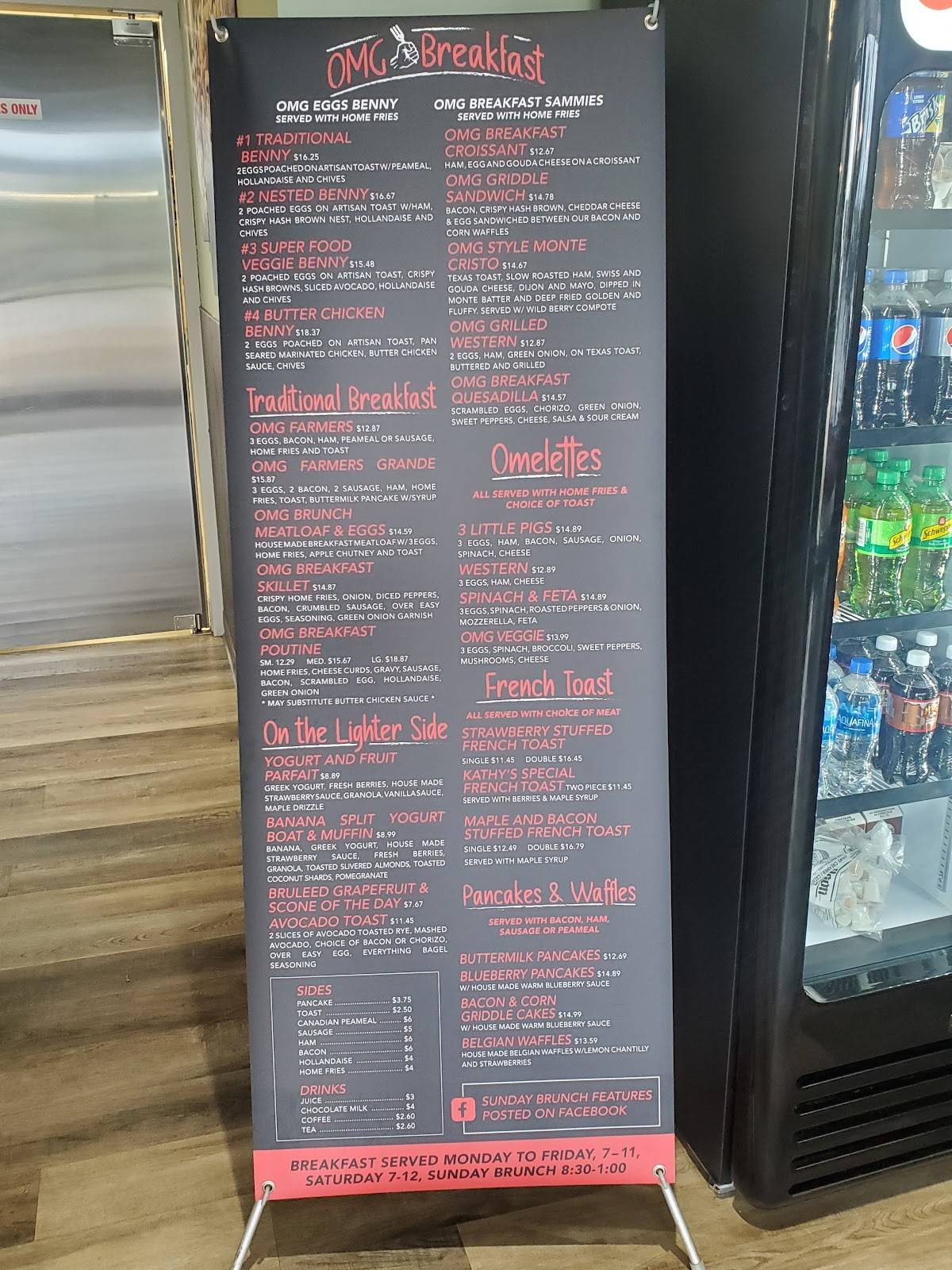Menu at Simply OMG Casual Cuisine fast food, Sarnia