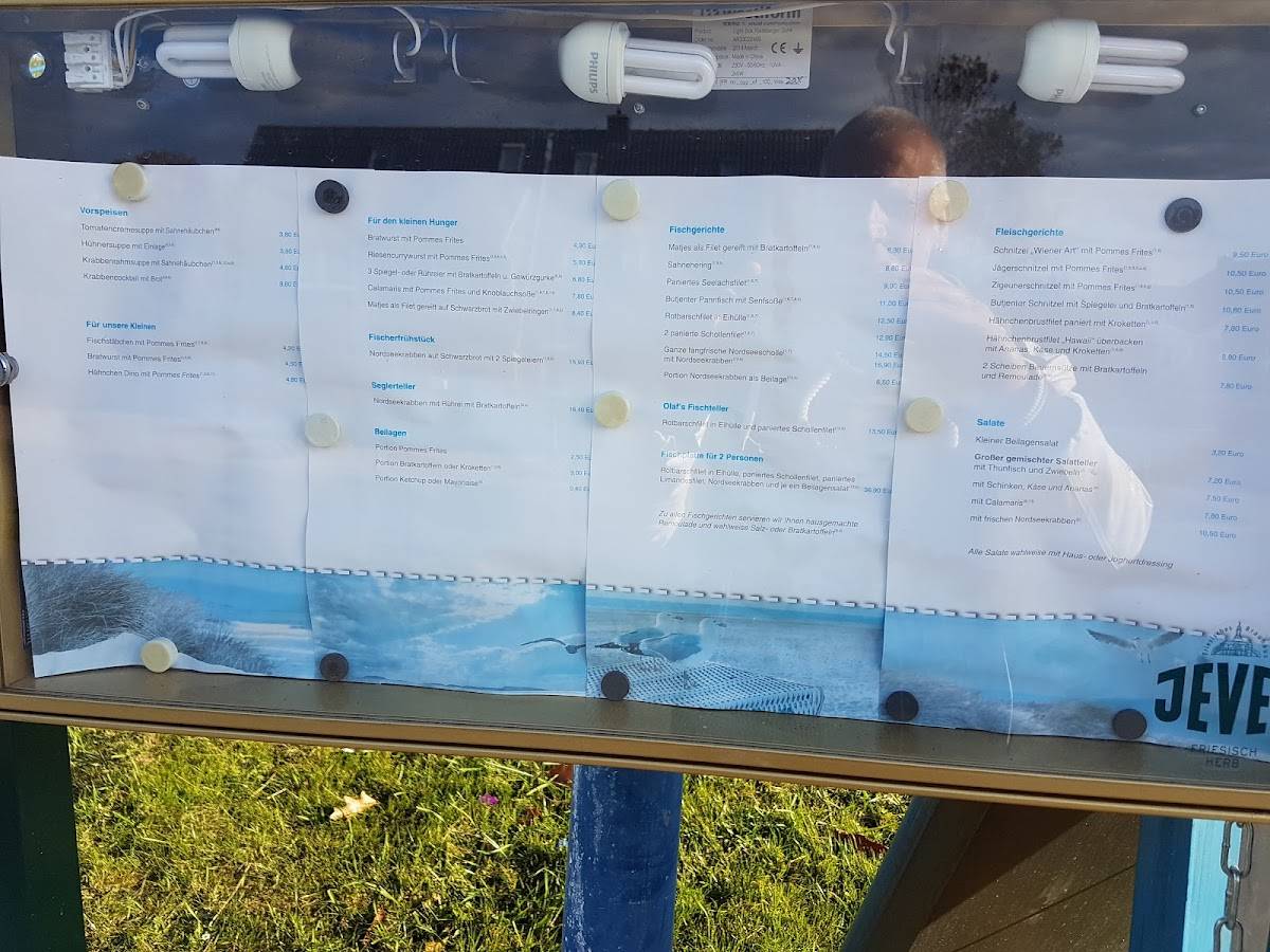 Speisekarte von Strandcafe Rondell, Butjadingen