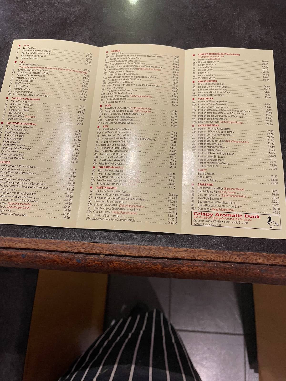 Menu at The Star fast food, Kidlington