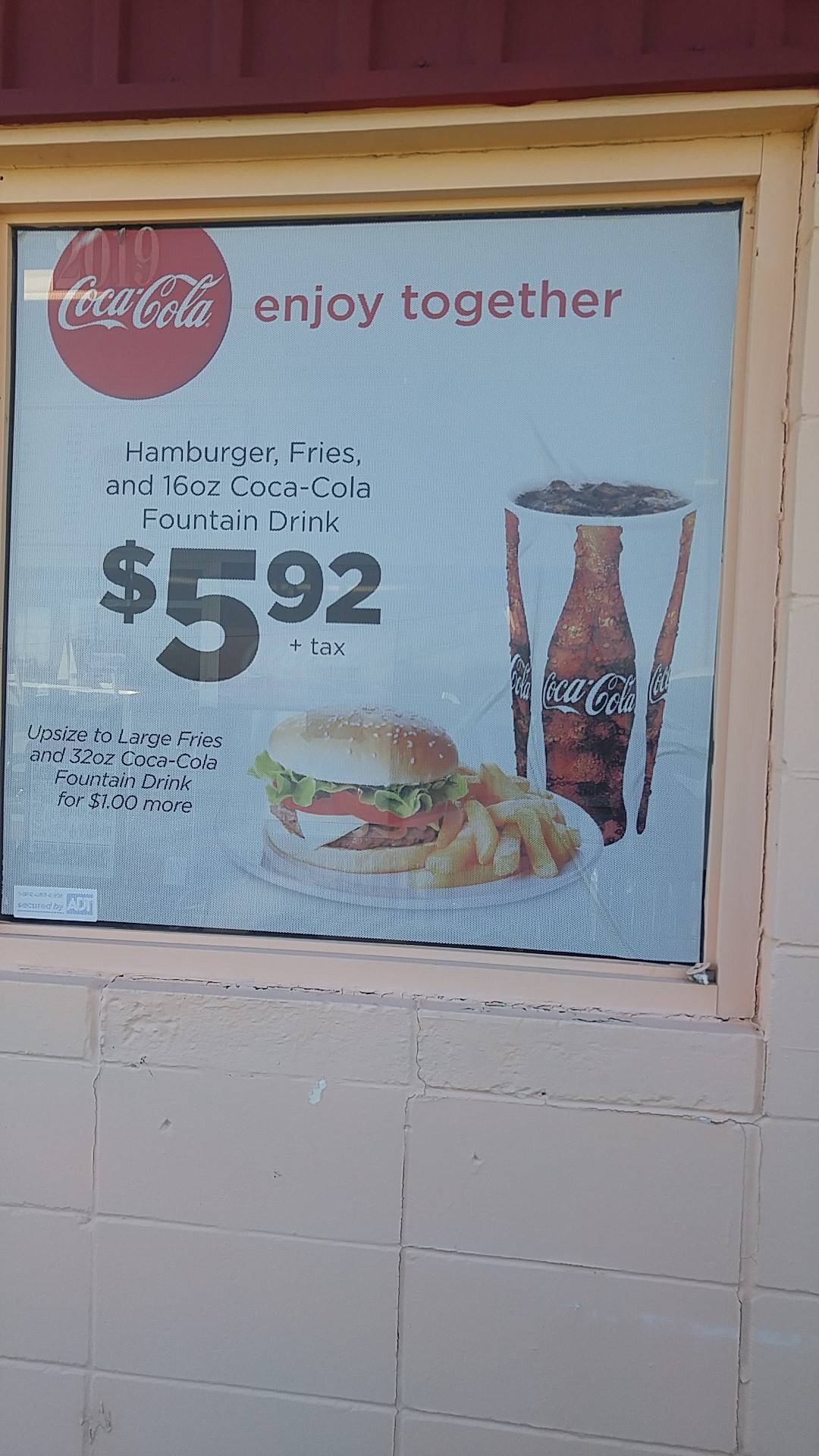 Menu at Westside Burger fast food, Springdale