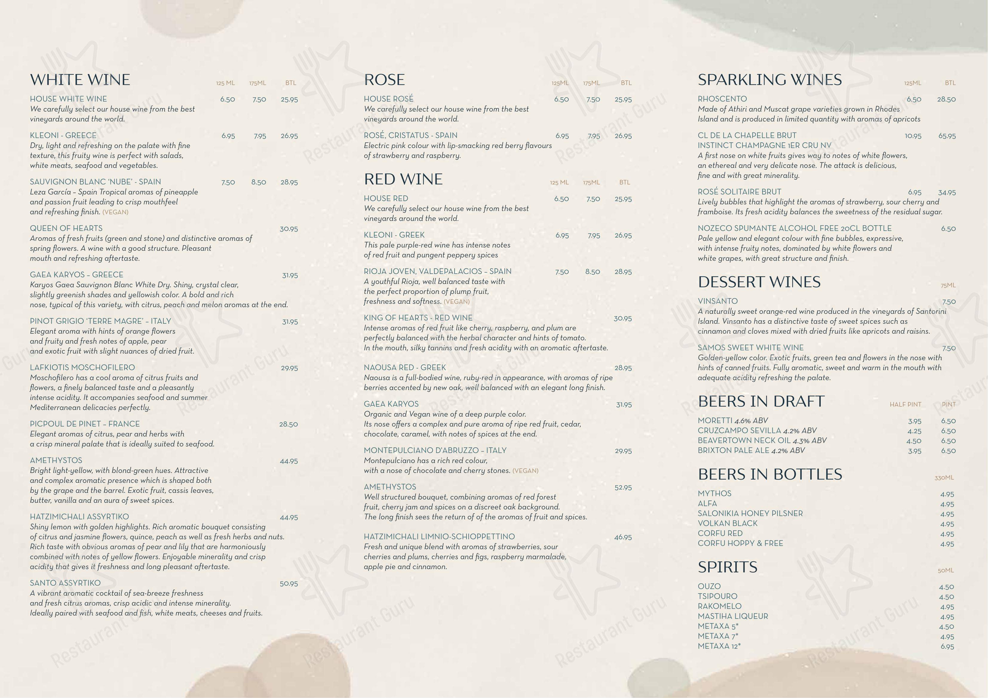 Menu at Fava Restaurant - Greek Kitchen, Edinburgh