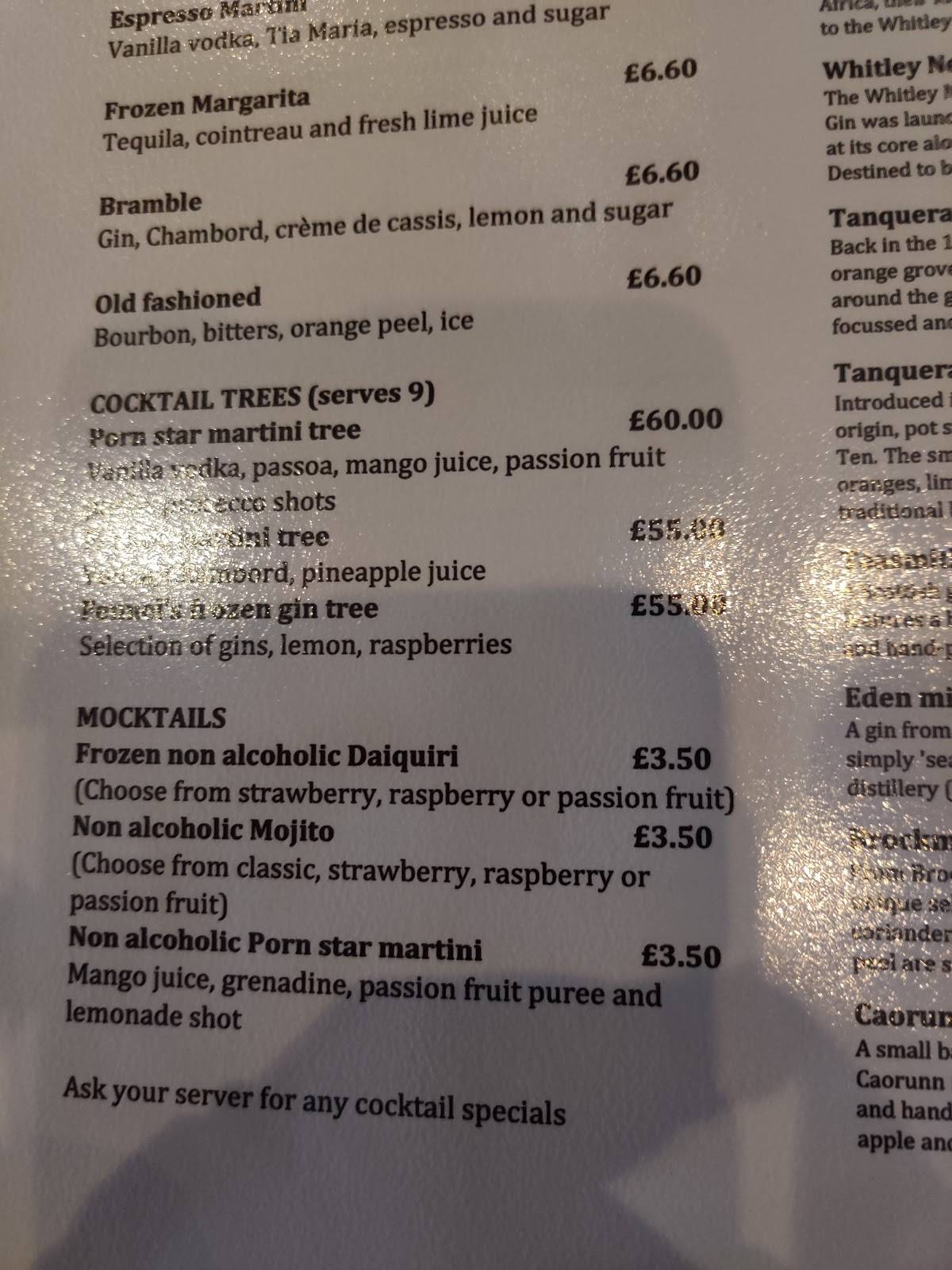 Menu at Fennel Restaurant, Inverurie