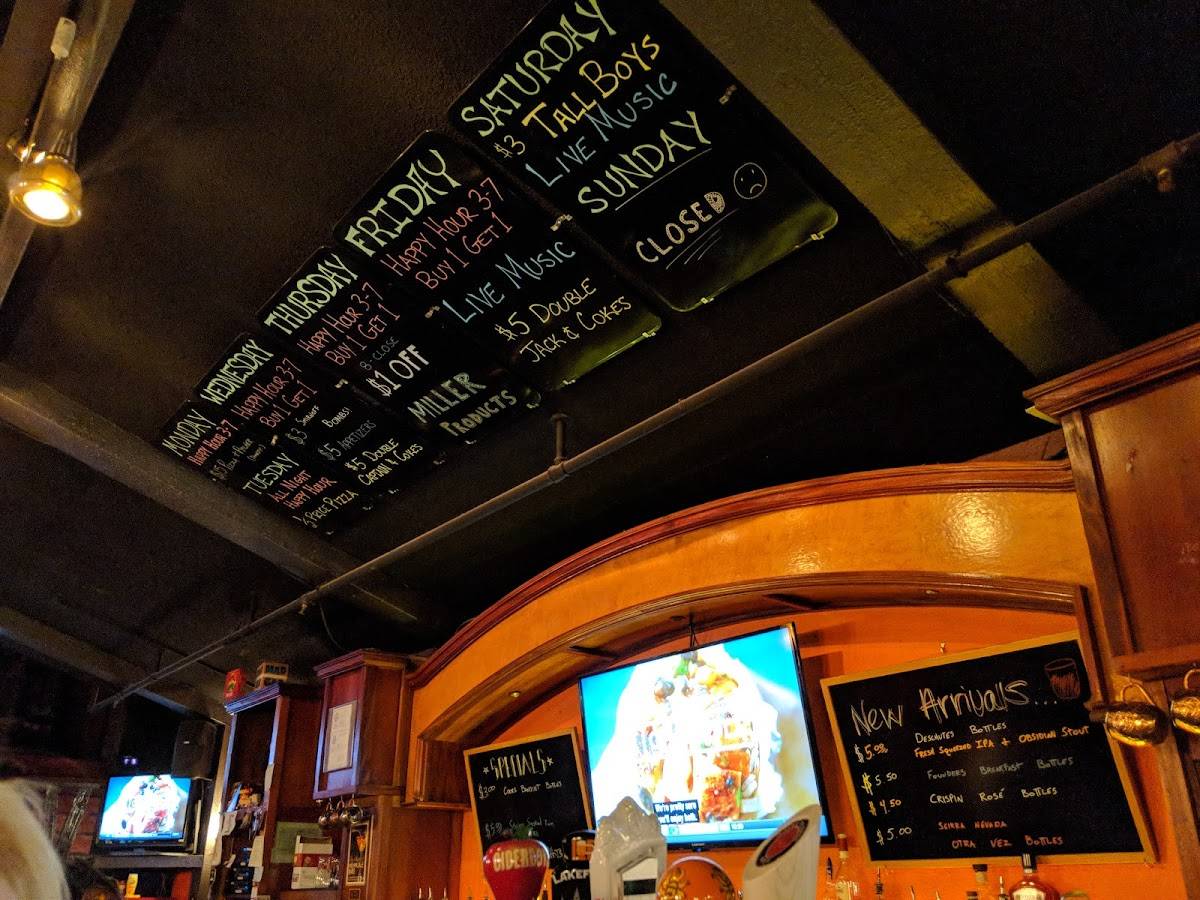 Menu at Fire on Water pub & bar, Milwaukee