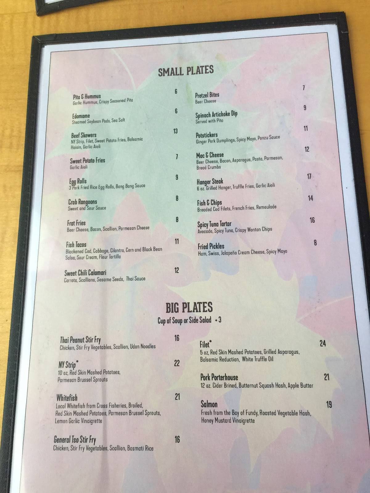 Menu at Firefly Restaurant, Traverse City