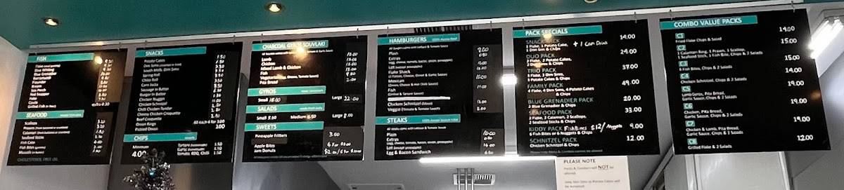 Menu at Flake Shack restaurant, Springvale