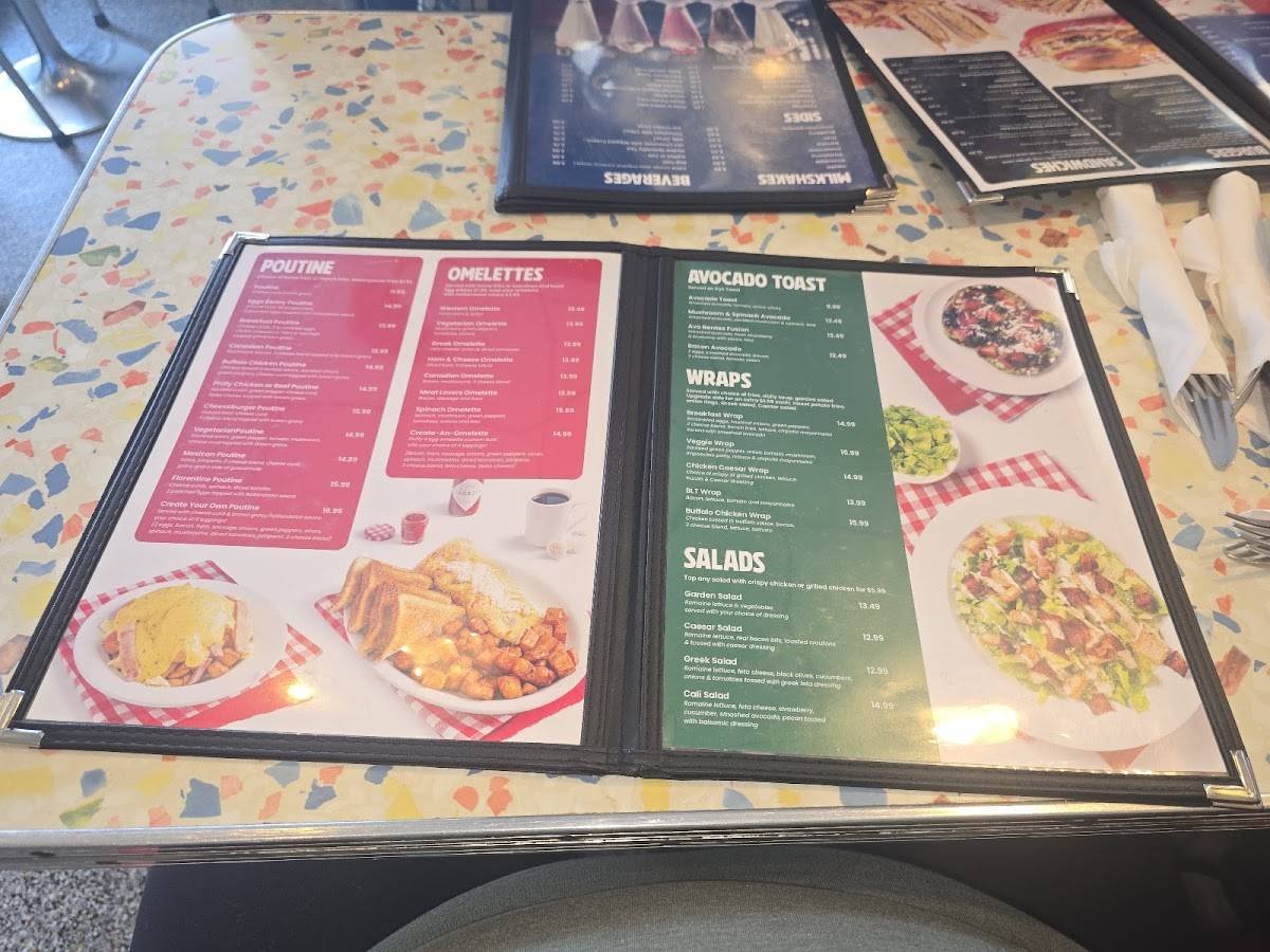 Menu au Flashback Breakfast & Lunch Barrie, Barrie