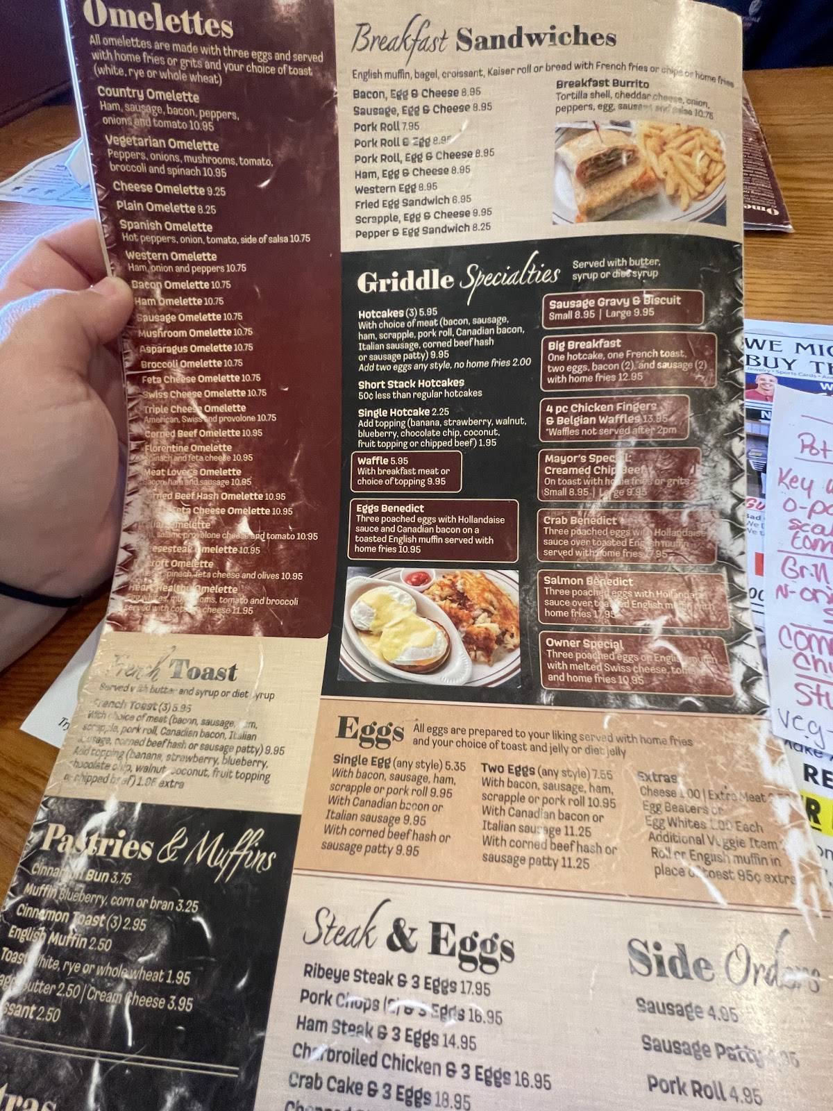 Menu at Folcroft Diner restaurant, Folcroft