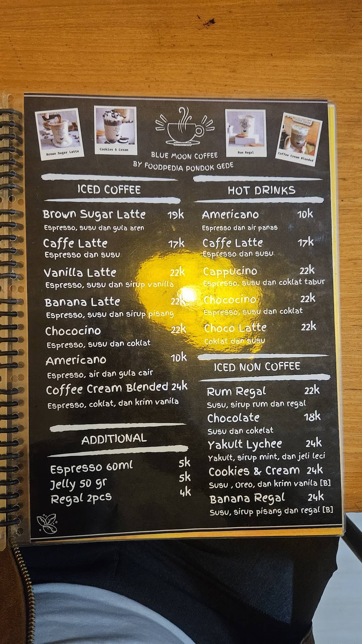Menu at Foodpedia Pondok Gede restaurant, East Jakarta