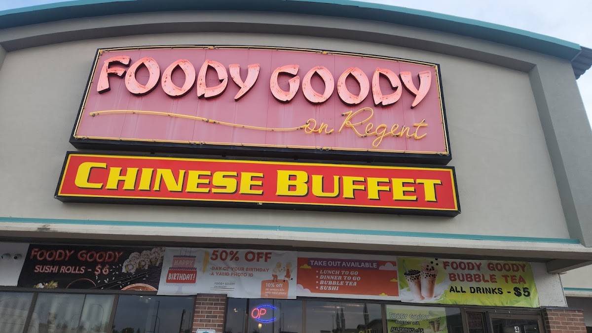 Menu at Foody Goody Chinese Buffet Restaurant, Winnipeg, Regent Ave W
