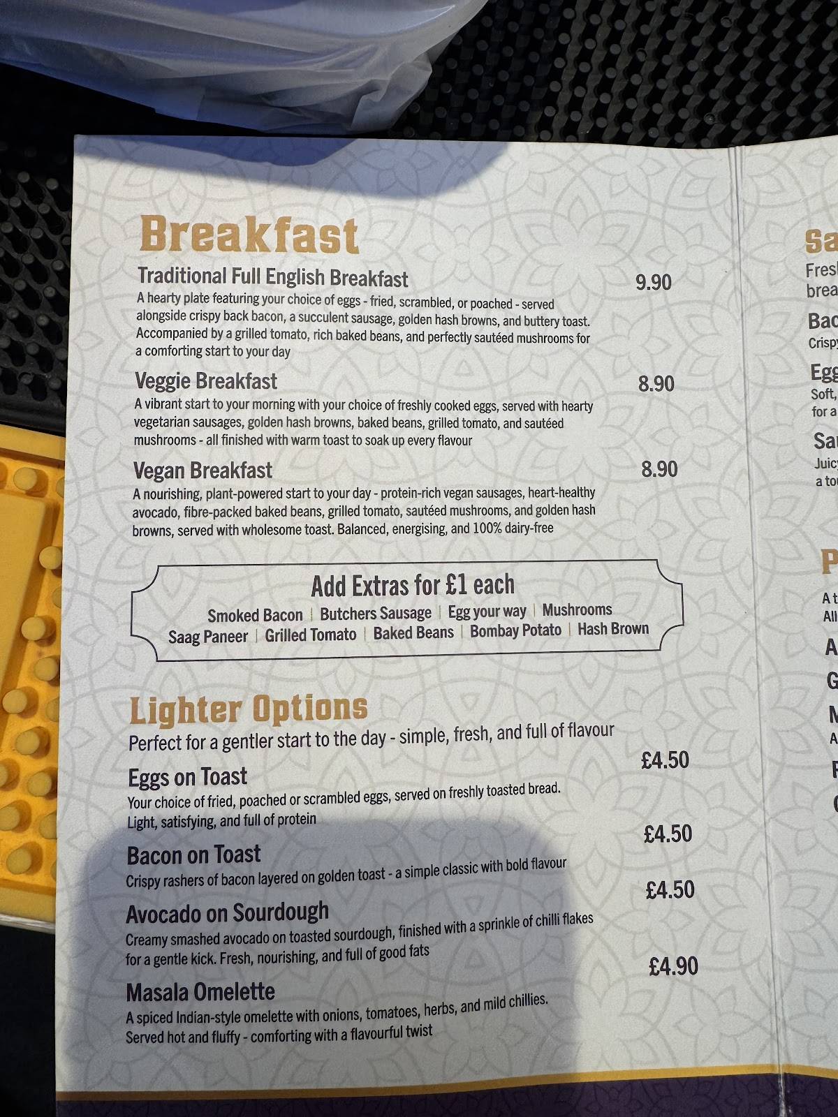 Menu at Fradley Arms pub & bar, Lichfield