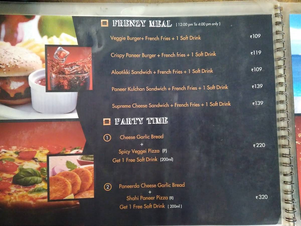 Menu at Frenzy, Boisar