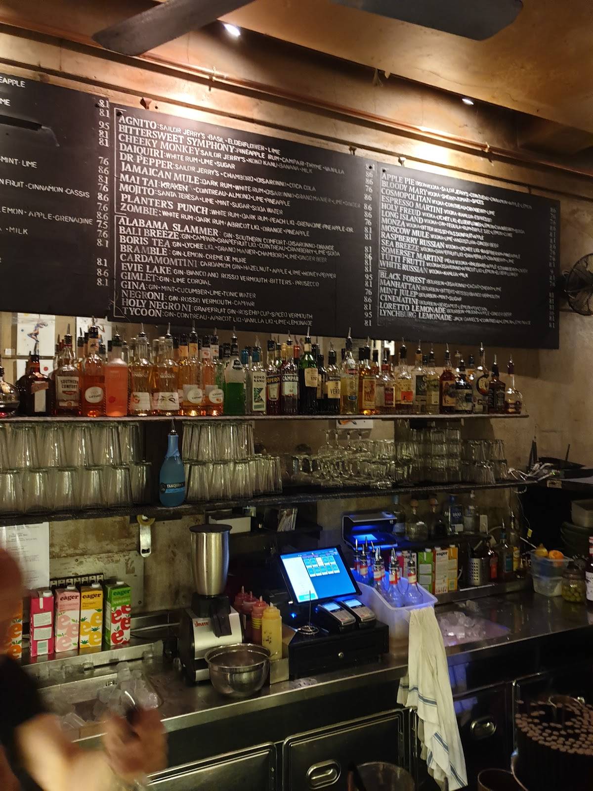 Menu at Freud Bar & Gallery, London