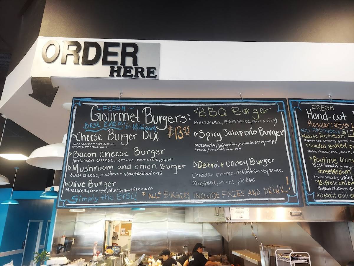 Menu at Fry Nation restaurant, Comstock Park, Alpine Ave NW STE C