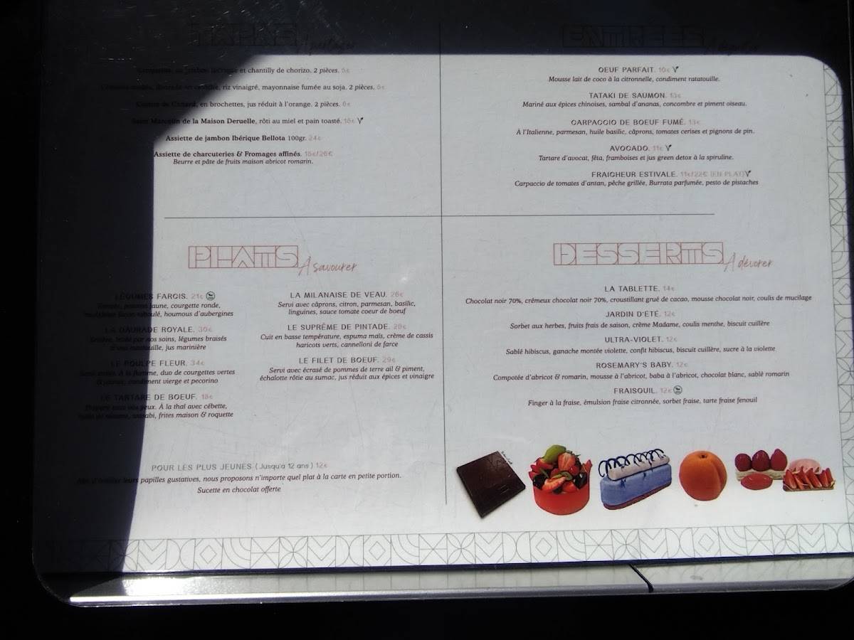 Menu au GANACHE LE RESTAURANT, Bordeaux