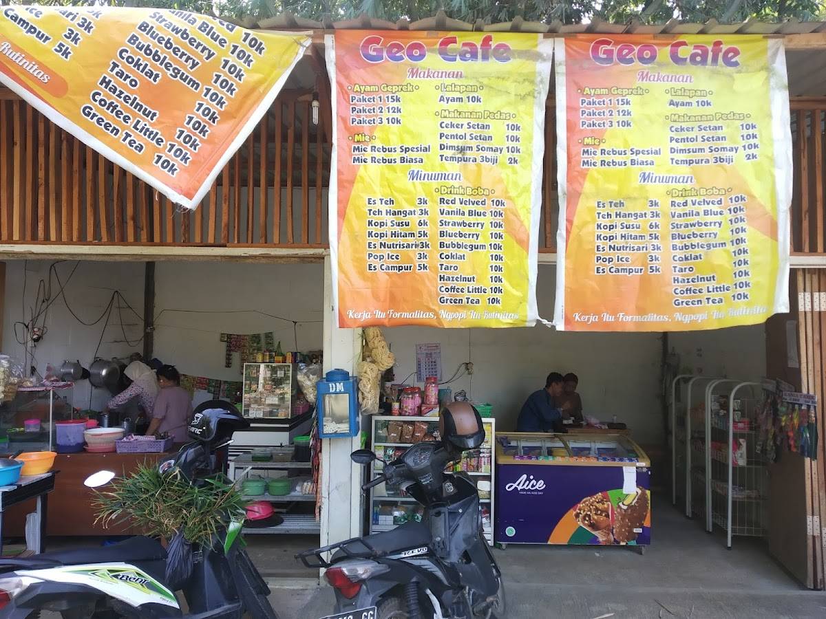 Menu at GEO CAFE, Jedong