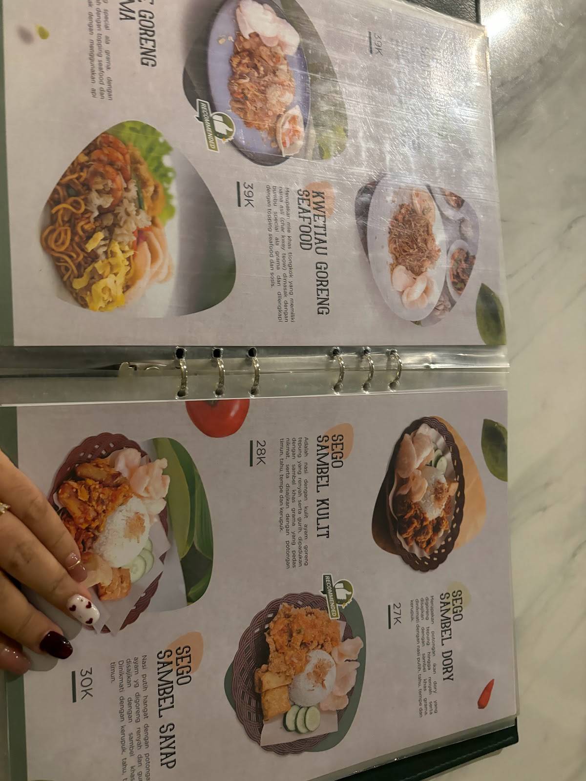 Menu at GRAMA SPHERE COFFEE, Medan