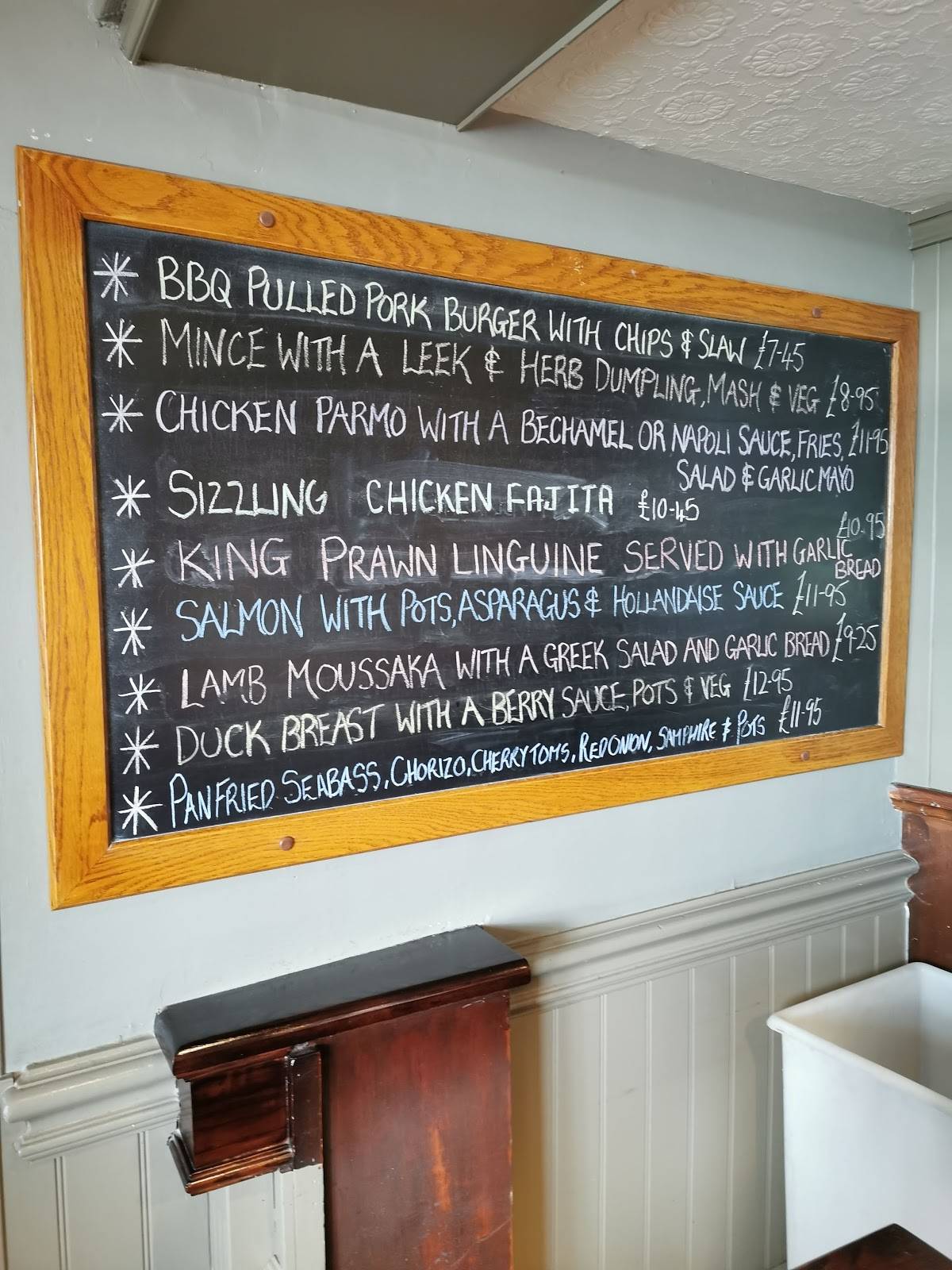Menu at The Engine Room pub & bar, Gateshead